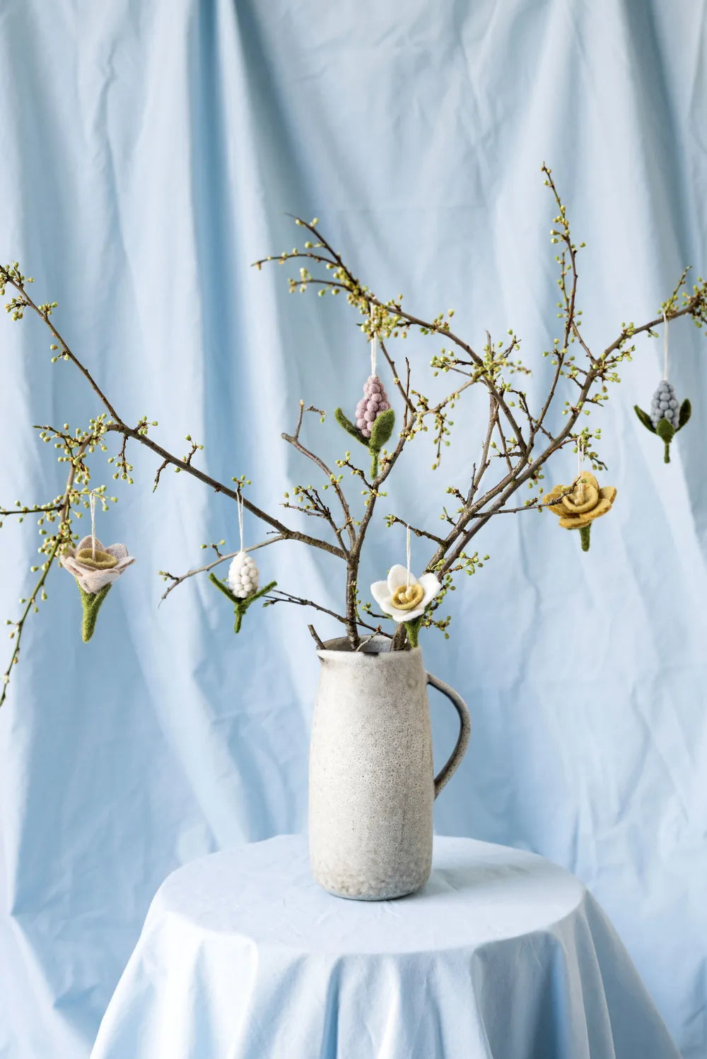 Filz-Narzisse Hellgelb - Handgemachtes Ornament | Gry & Sif – Alsaba