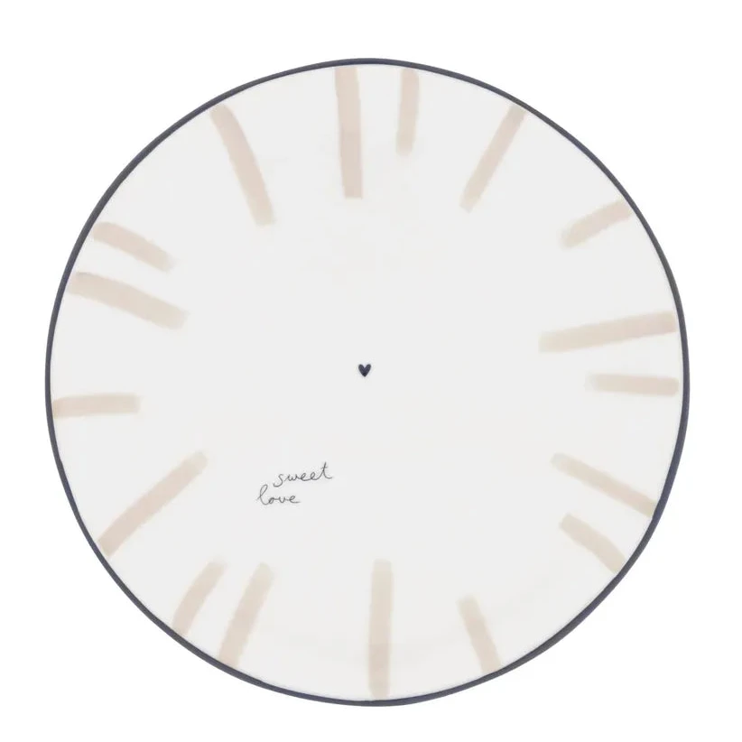 Frühstücksteller Sweet Love - Streifen Design | Bastion Collections ...