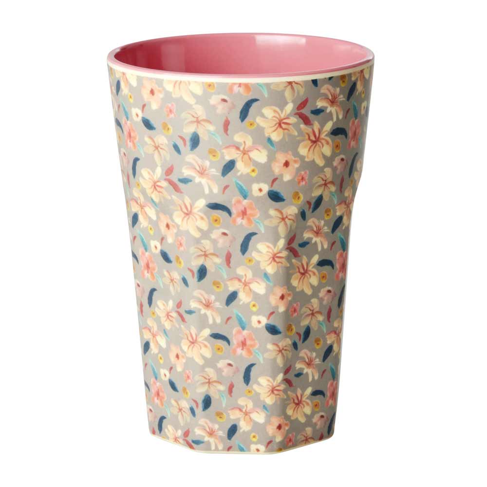 Rice Melamin Latte Cup Sandy Flower - 400ml – Alsaba